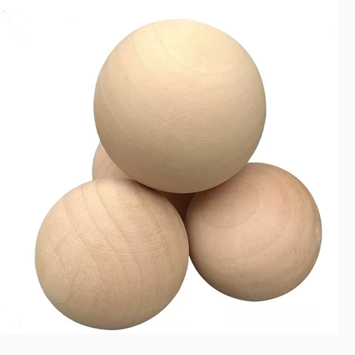 Natural Wood Solid Balls HardWood Wooden Ball DIY / Crafts / Game ∅ 6mm ...