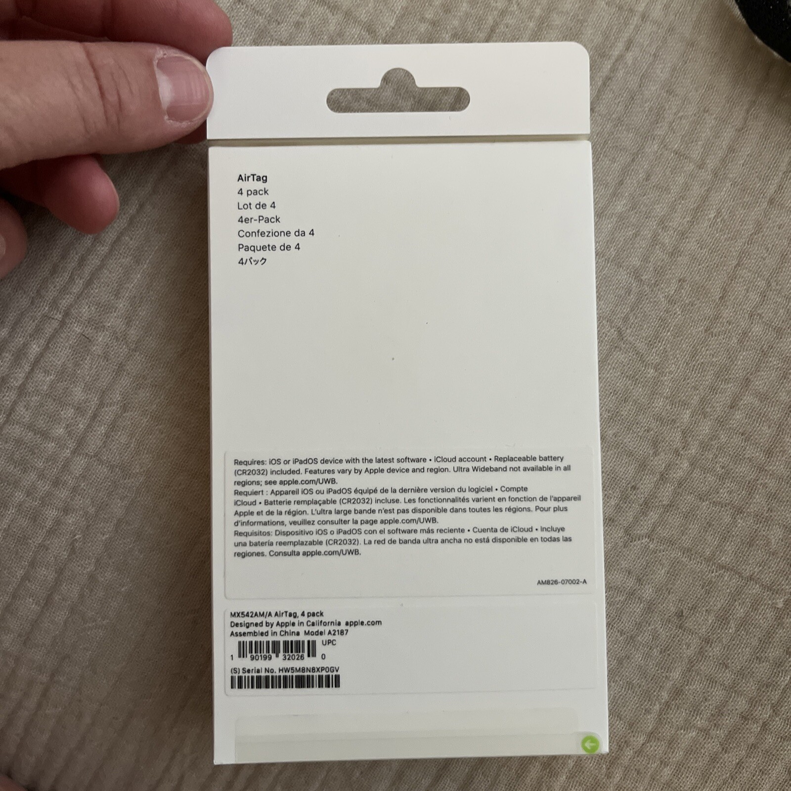 Apple Airtag Air Tag 4 Pack NEW IN BOX SEALED | eBay