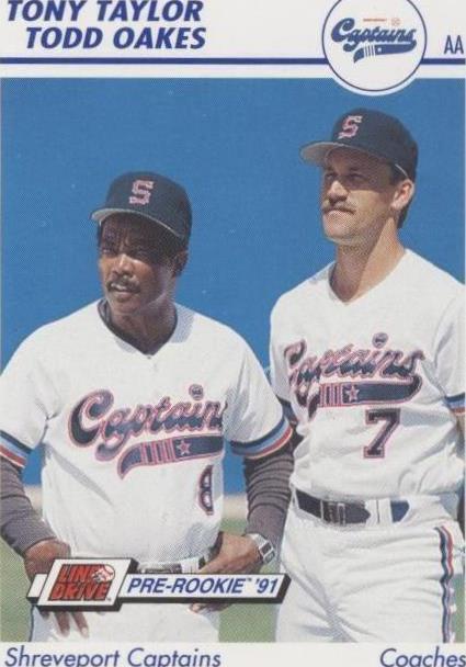 1991 Line Drive Pre-Rookie - AA Tony Taylor, Todd Oakes #325 (RC) for ...