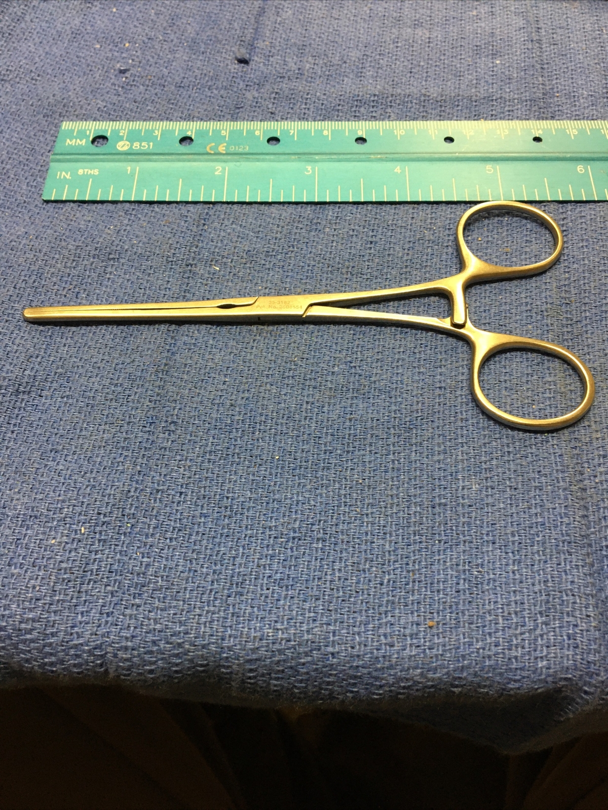 PILLING 35-3182 STAINLESS 5-3/8" DeBAKEY RING HANDLE BULLDOG SURGICAL ...