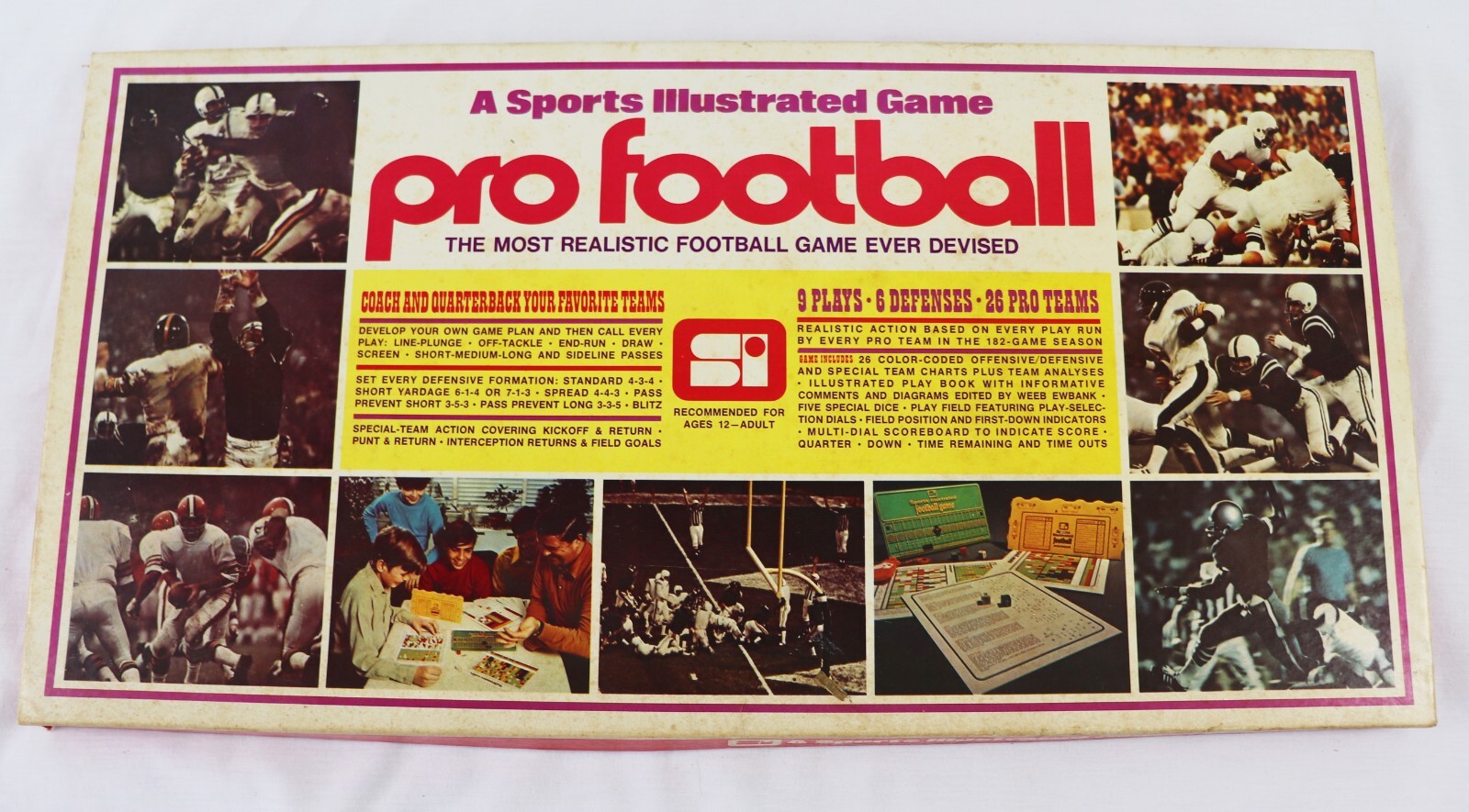VINTAGE 1972 Sports Illustrated Pro Football Board Game | eBay