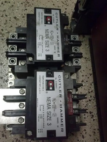 CUTLER HAMMER NEMA SIZE 1 115V 3HP 27A CONTACTOR C10EN3 (1110)1C | eBay