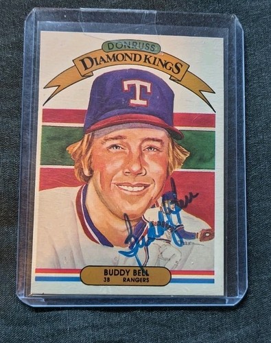 1982 Donruss Diamond Kings Signed Buddy Bell Autographed Texas Rangers ...