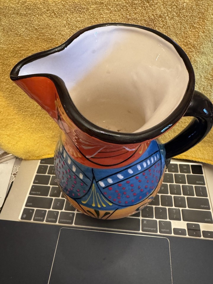 Spanish Pitcher Hand Painted Floral Design Made In Spain, EXCELLENT ...