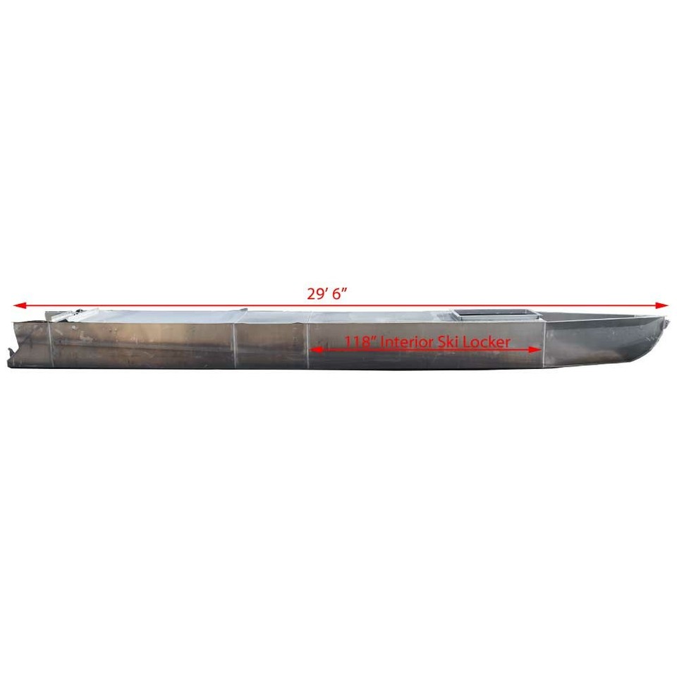 Pontoon Center Log Boat Float Tube | 29 Ft x 36 In W/ Fuel Tank No ...