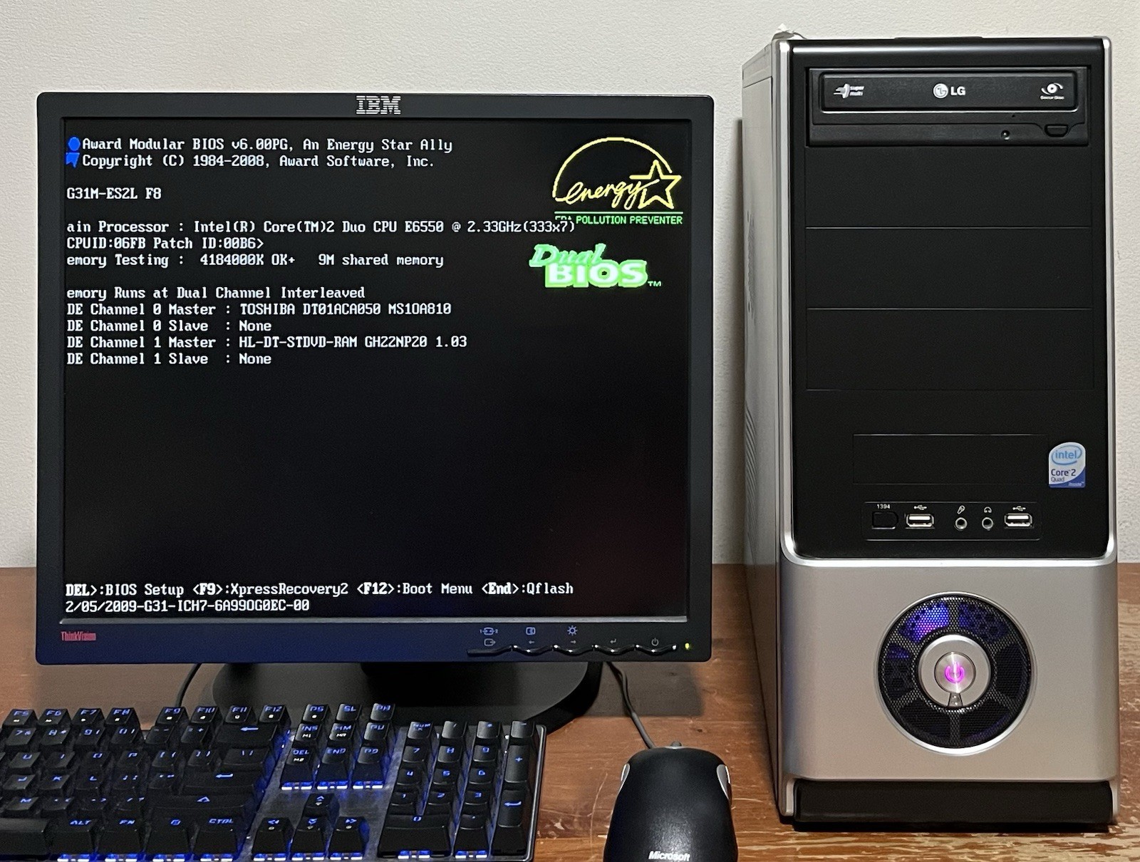 Intel Core 2 Duo Windows XP / 7 / 10 Desktop Computer Parallel / Serial ...