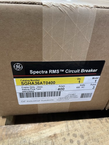 1-GE SGHA36AT0400 3P 400A SGHA CIRCUIT BREAKER (NEW IN BOX) | eBay
