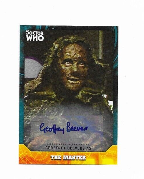 2017 Doctor Who Signature Series autograph Geoffrey Beevers 39 BLUE | eBay