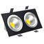 High Power LED COB Recessed Ceiling Light Dual Head Grille Lamp ...