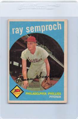 1959 Topps #197 Ray Semproch Phillies EX/MT *7347 | eBay