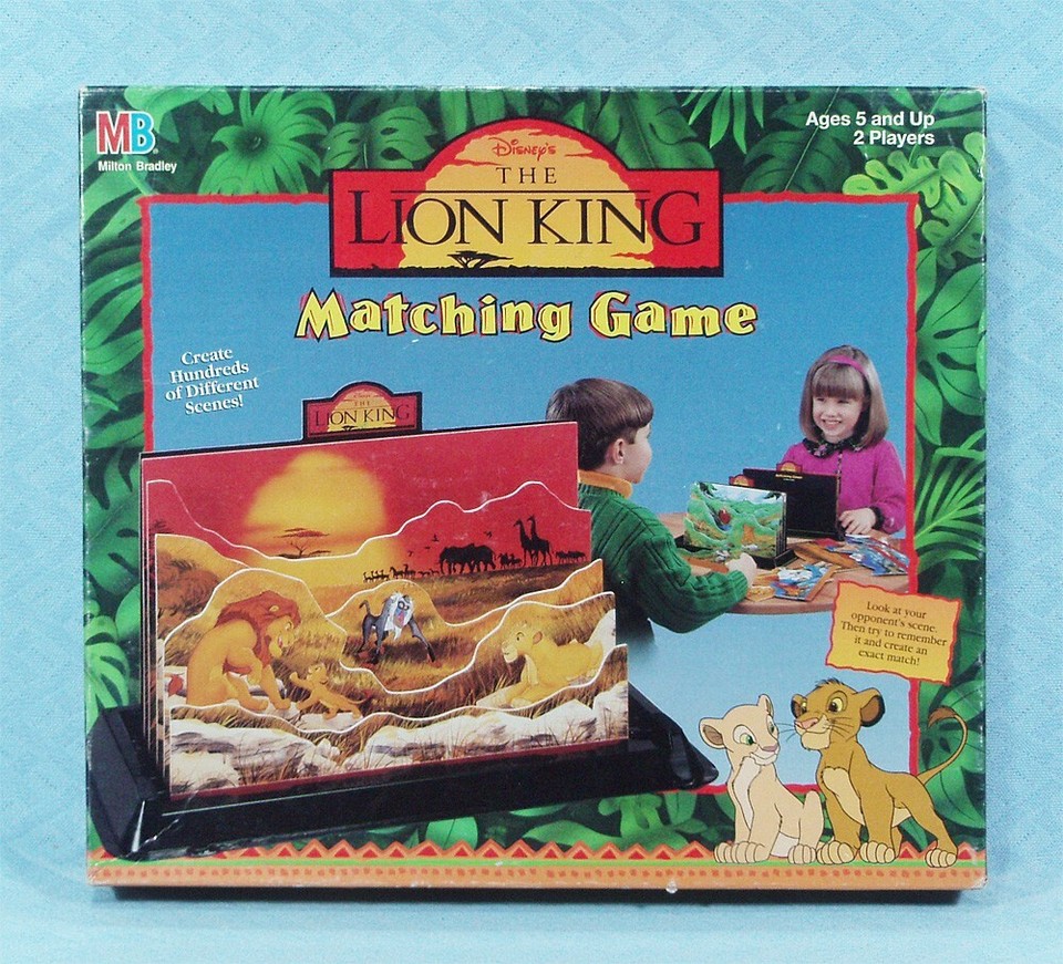 Disney’s The Lion King Matching Game, Milton Bradley, 1994 | eBay