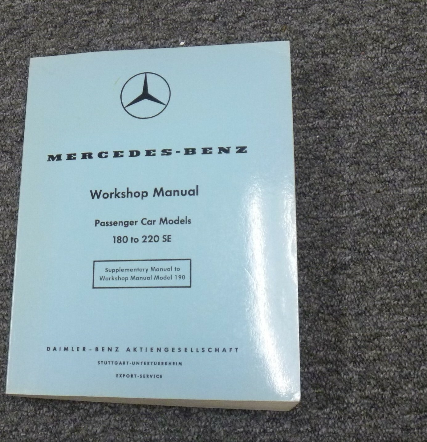 1961 Mercedes Benz 180 180a 180b 180c 180D 180Db 180Dc Service Repair ...