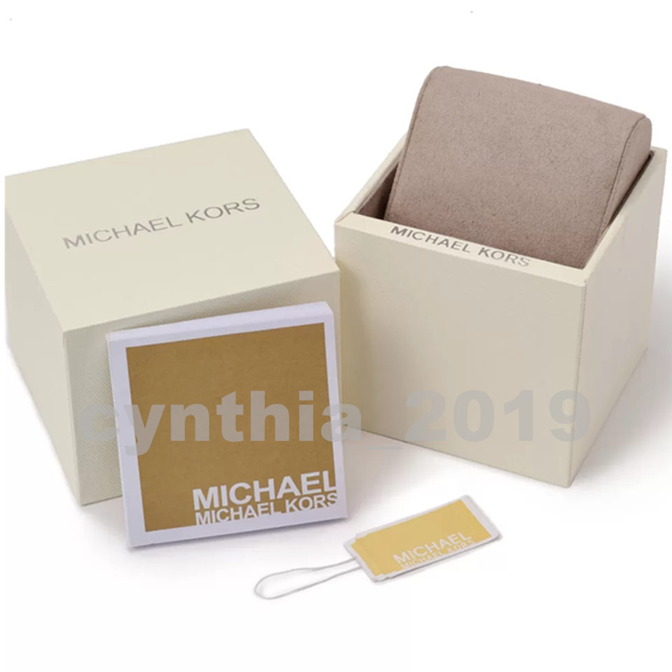 New Michael Kors MK5869 Camille Silver Crystal Pave Glitz Dial Women's ...