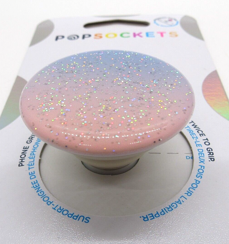 PopSockets Phone Grip Stand Glitter Morning Haze PopGrip Popsocket ...