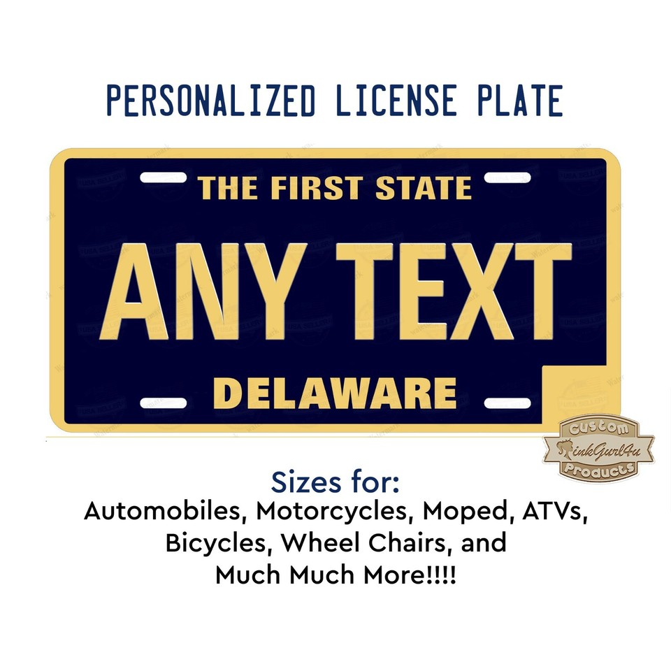 Vintage State License Metal Plate Tag Customized Auto Car Bicycle RV ...
