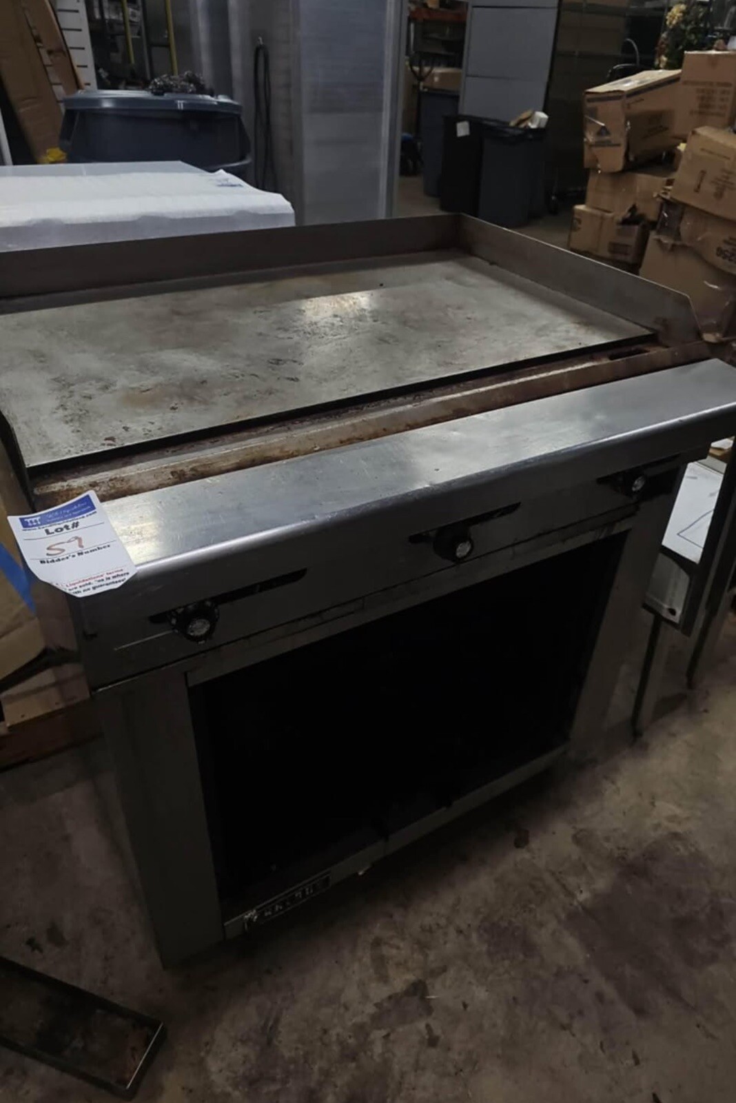 Garland Gas Flat Top Grill With Cabinet | eBay