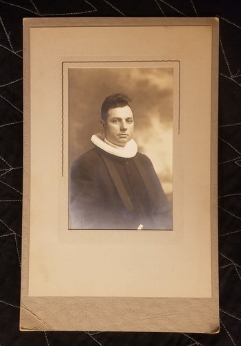 CP Myklebust Lutheran Portrait Early 1900's Photograph Pleated Ruff ...