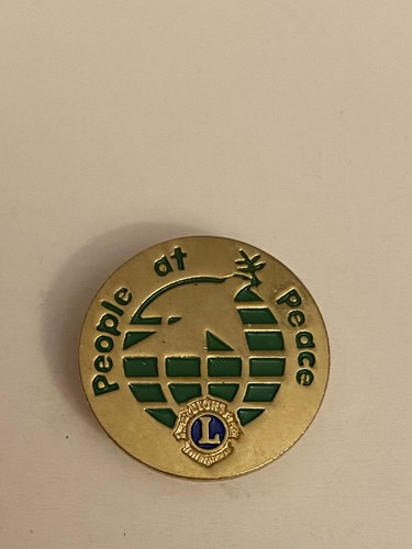 Lions Club People At Peace Lapel Pin P108 | eBay