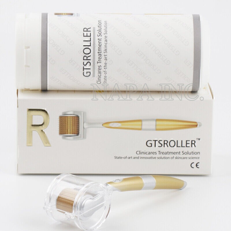 DermaRoller 192 Pins Titanium Derma Roller Anti Acne Scars Wrinkles ...