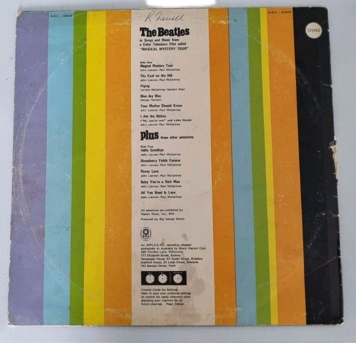 Beatles 1969 World Record Club Magical Mystery Tour Stereo LP ♫ | eBay