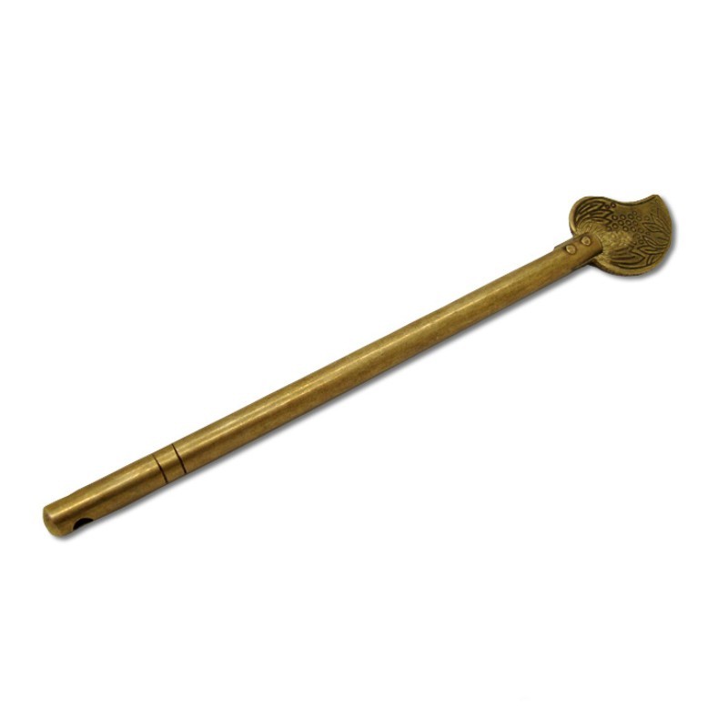 140mm Household Chinese Leaf Style Cabinet Key Latch Locking Pin Bronze ...