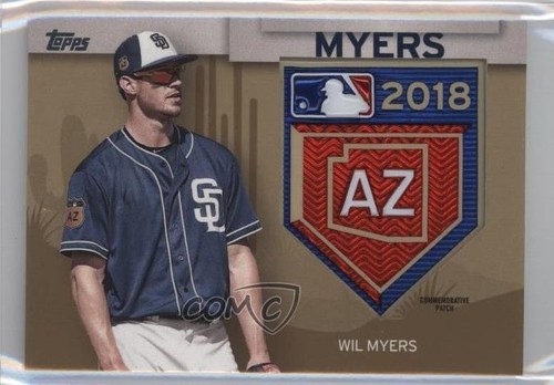 2018 Topps MLB Spring Training Logo Patch Gold /50 Wil Myers #STP-WM ...