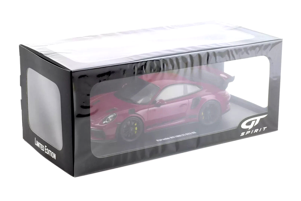 1/18 Porsche 911 991.2 GT3 RS 2019 Ruby Star Red Color Resin by GT ...