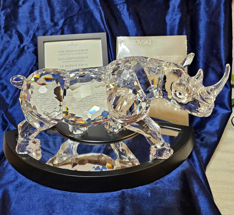 Swarovski Limited Edition 2008 Large "RHINOCEROS" 945461 Crystal ...