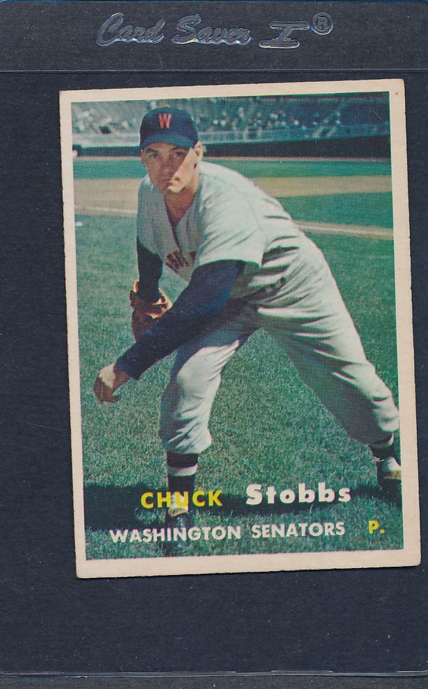 1957 Topps #101 Chuck Stobbs Senators EX/MT *1467 | eBay