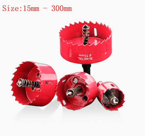 M42 HSS 15-300mm Bi Metal Hole Saw Cutter Drill Bit For Aluminum Iron ...