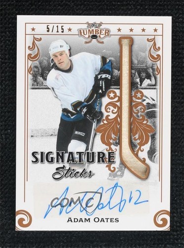 2021-22 Leaf Lumber Signature Sticks Bronze /15 Adam Oates #SS-AO1 Auto ...