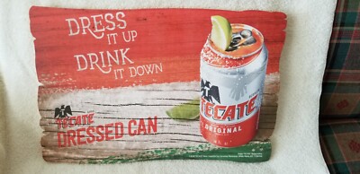 Tecate Can Rare Dressed Can Wooden Sign 12” x 18” | eBay