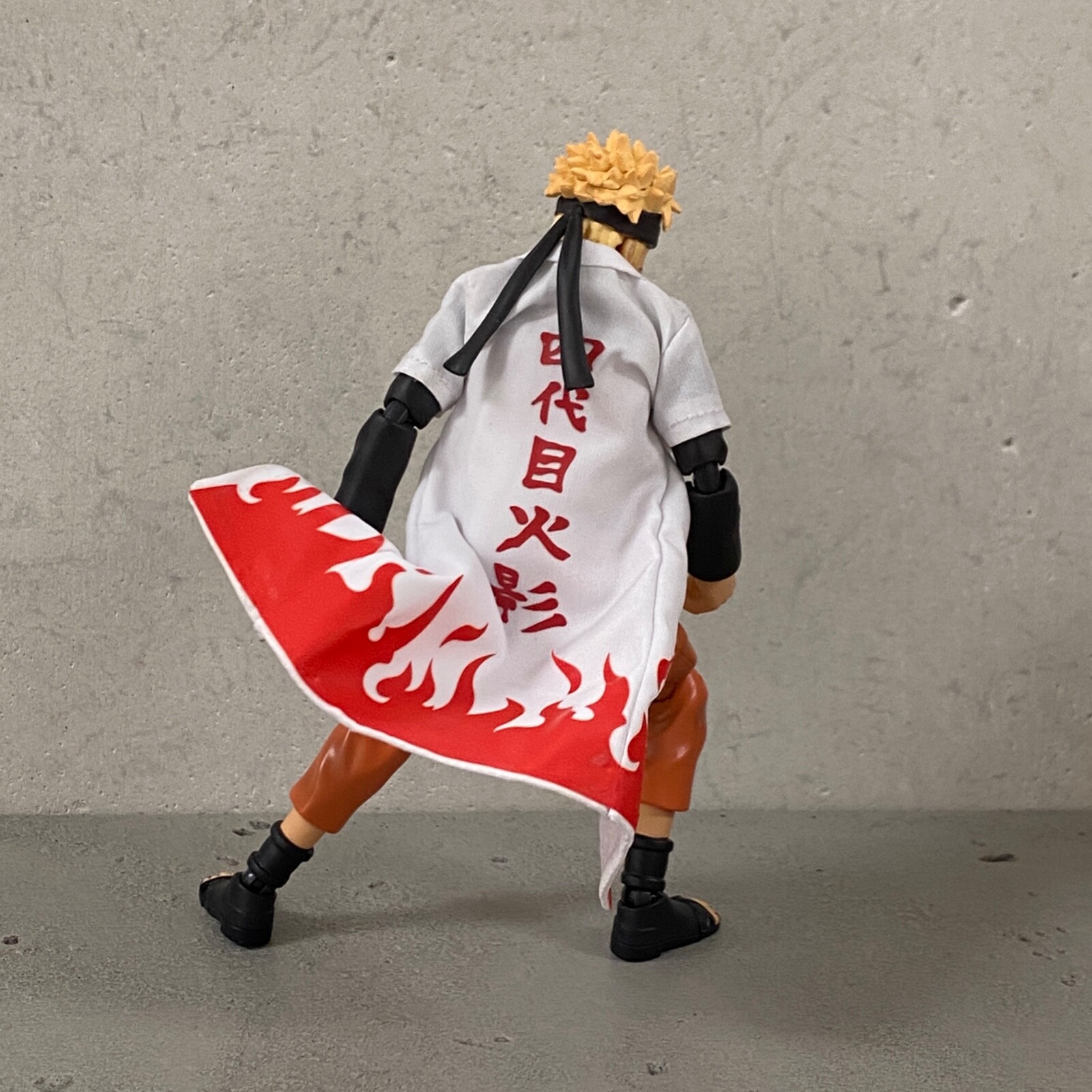 PB-R-HOK: 1/12 scale custom wired fabric 4th Hokage Robe for SHF Naruto ...