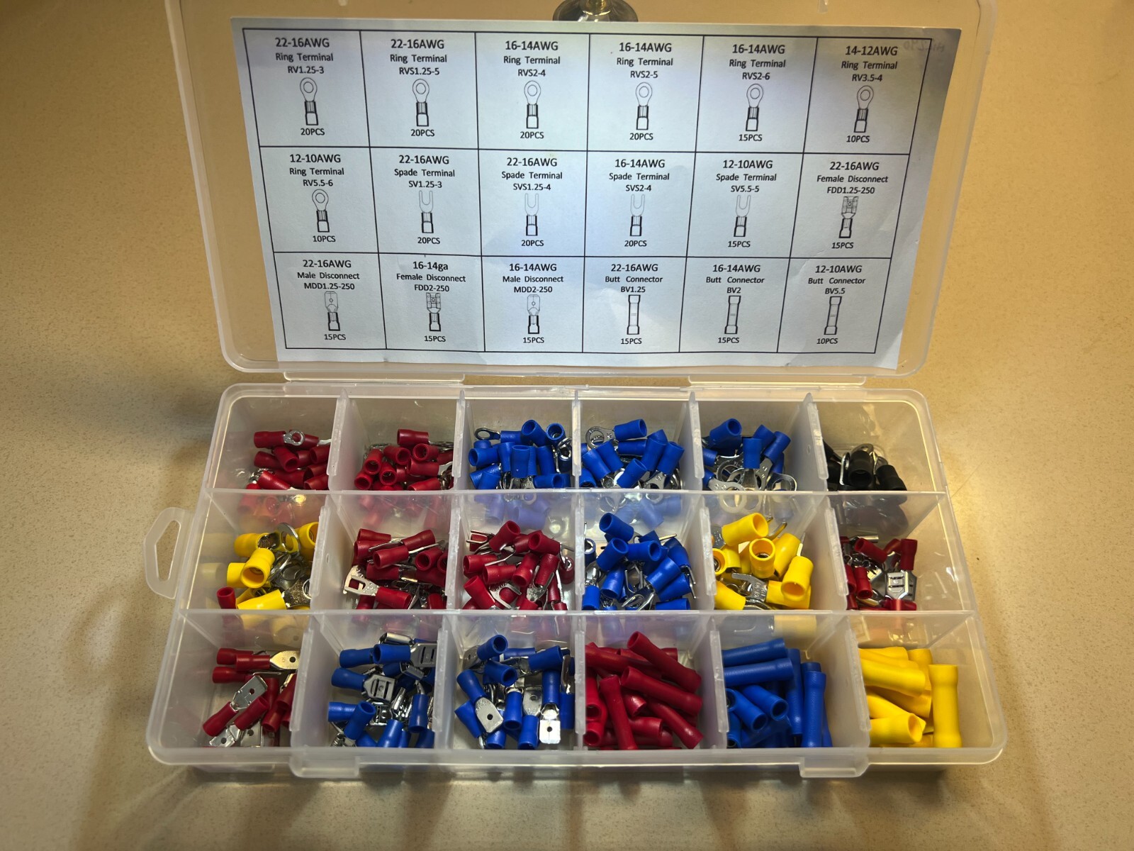 290 pc Wire Crimp Terminal assortment Kit | eBay