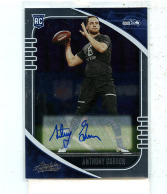 ANTHONY GORDON 2020 Panini Absolute Rookie Signatures Auto Autograph ...