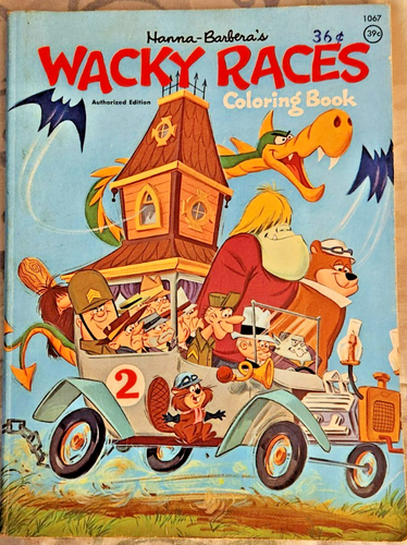 Hanna Barbera's Wacky Races 1969 Vintage Coloring Book | eBay