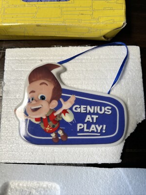Jimmy Neutron Genius at Play Ceramic Ornament Plaque 2003 Viacom New | eBay