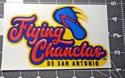 Flying Chanclas DE SAN ANTONIO Sticker, Missions Baseball Team Decal | eBay