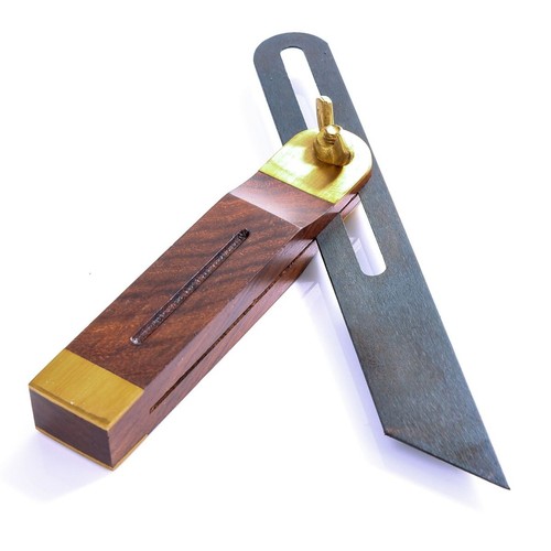 190mm Hardwood SLIDING BEVEL Carpentry Wood Marking Tool Angle Finding ...