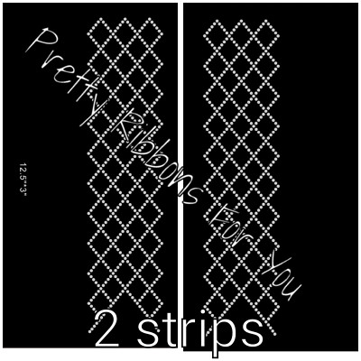 Rhinestone Transfer Strips Hotfix , Iron On, 3" wide, 12.5" long | eBay
