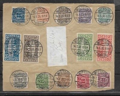 GERMANY PLEBISCITE SCHLESWIG SLESVIG 1920 Sc 1-14 FRONT COVER FVF SEE ...