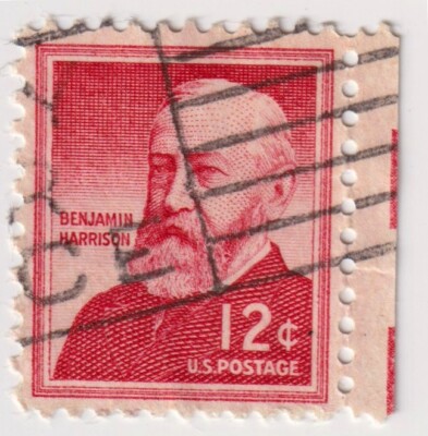 1954-1973 USA - Benjamin Harrison, Liberty Issue - 12 Cent Stamp | eBay
