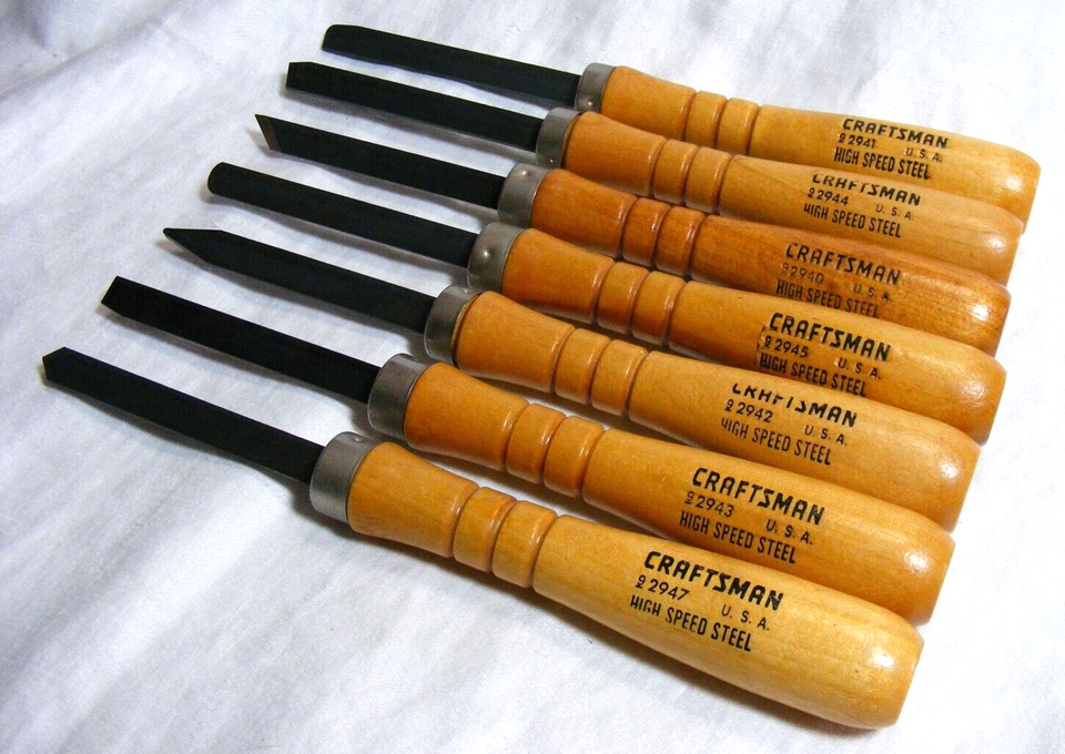 Vintage Lot of 7 Craftsman High Speed Steel Wood Chisels #2940-45 ...