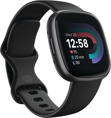 Fitbit Versa 4 Fitness Smartwatch - Black USED | eBay