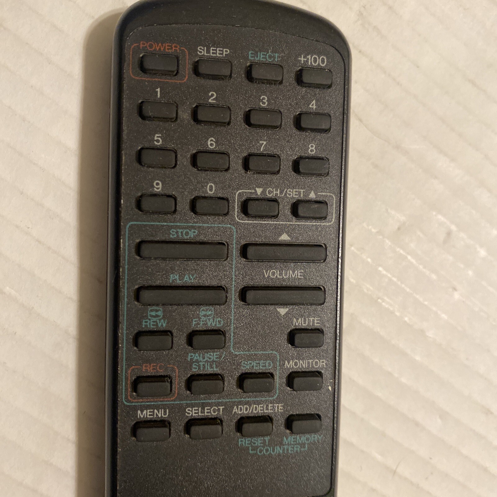 Funai UREMT36SR005 VCR Remote Control FT4120 CF5494 FHS1295 VCR88880 ...