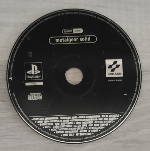 Playstation 1 PS1 - Metal Gear Solid Demo | eBay