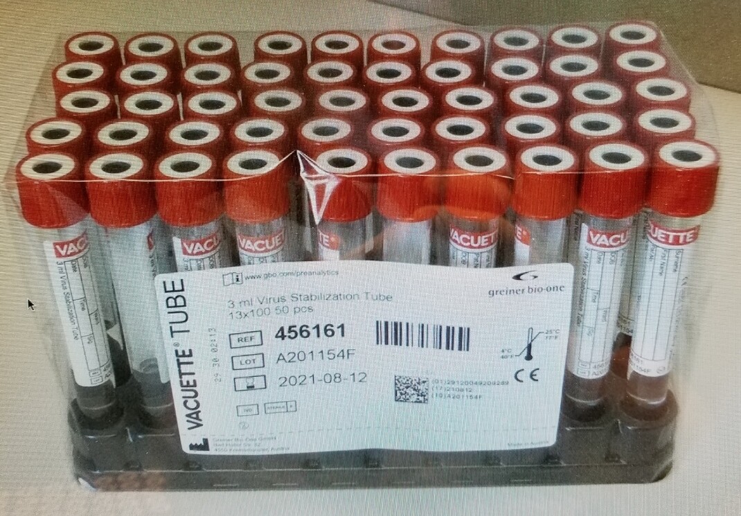 NEW - Vacuette Tube 3ml Virus Stabilization Tube 1200ct 2021-08-12 ...