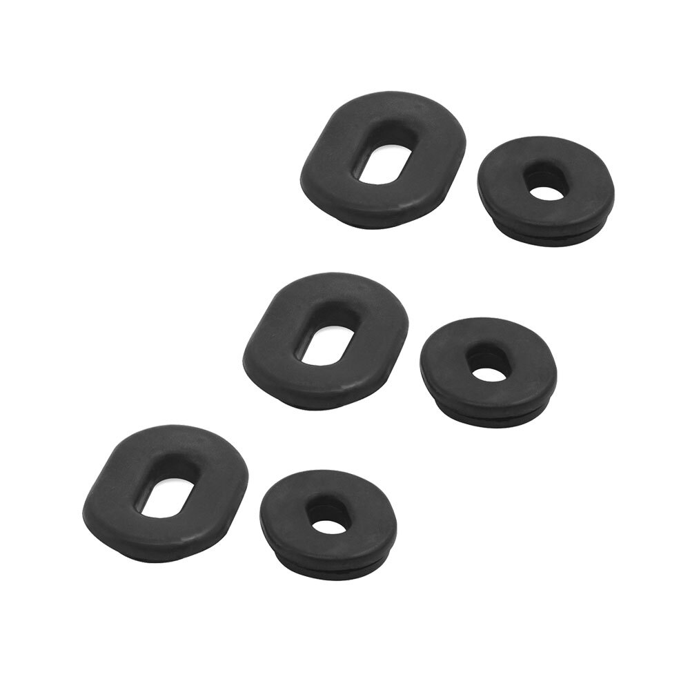 12Pc Oval Round rubber Motorcycle Side Cover Grommet For Honda Suzuki ...
