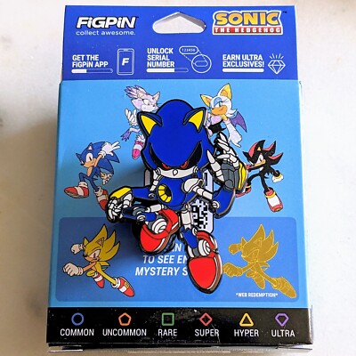 Metal Sonic the Hedgehog FiGPiN Mystery Mini Enamel Pin Y450 Unclaimed ...