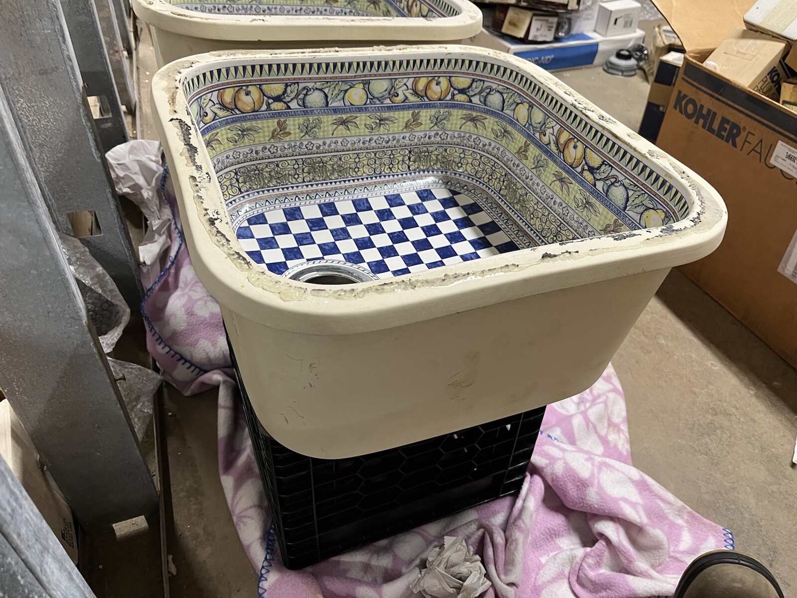 KOHLER K-14578-FR-0 Fruits of Labor Design, Clay/Tones Undercounter ...